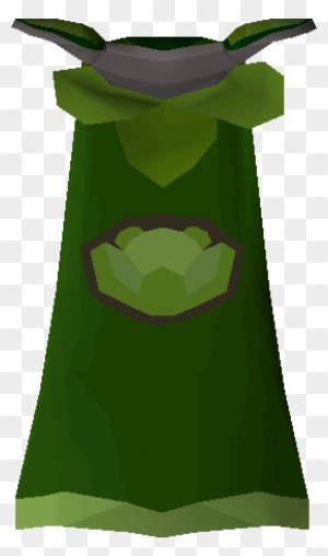 Cabbage Cape Detail - Osrs Herblore Cape - Free Transparent PNG Clipart ...