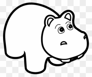 Hippo Clipart Black And White, Transparent PNG Clipart Images Free ...