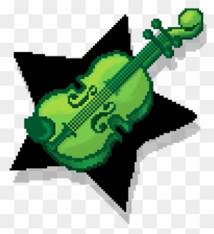 Pixel Violin By Pappara - Violin Pixel Art - Free Transparent PNG ...