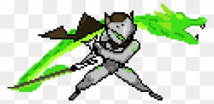 Pixel Art Overwatch Drawing - Pixel Art Overwatch Genji - Free ...