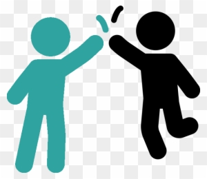 Stick Figure High Five