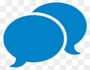 Speech Bubble Icon Blue - Free Transparent PNG Clipart Images Download