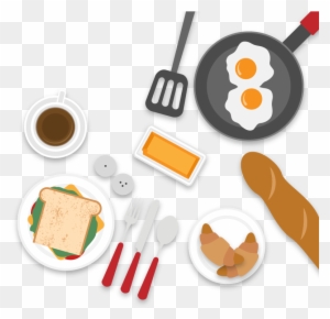 Free Breakfast Clipart Black And White Image - Breakfast Food Clip Art ...