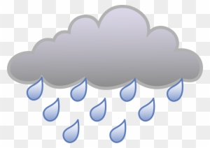 Rain Cloud Weather Symbol - Rain Cloud - Free Transparent PNG Clipart ...