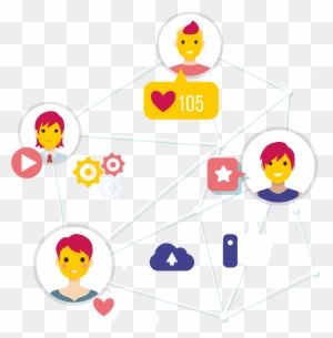 Networking - Social Media Reach Png - Free Transparent PNG Clipart ...