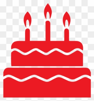 Kids Parties - Red Birthday Cake Clip Art - Free Transparent PNG ...