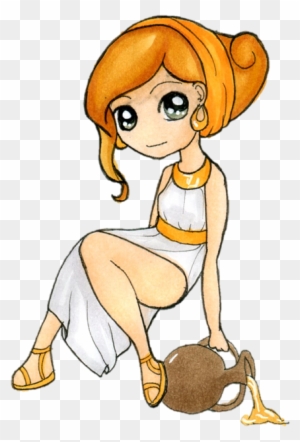 Hebe Is The Greek Goddess Of Youth - Cartoon Hera Goddess - Free ...