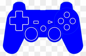 Blue Ps4 Controller Outline - Free Transparent PNG Clipart Images Download
