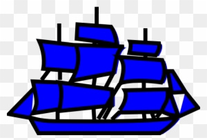 Blue Boat Clip Art Vector Clip Art Free Clipartcow - Outline Picture Of ...