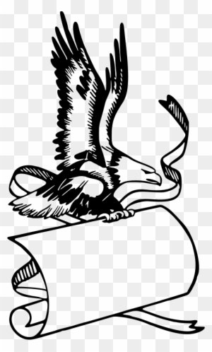 Free Clipart Of A Banner And Bald Eagle - Eagle With Banner - Free ...