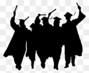 Graduation Party Invitation, Graduates With Caps - Free Transparent PNG ...