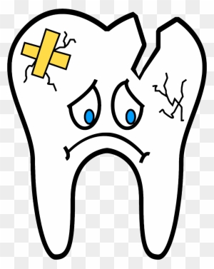 Clipart - Broken Tooth Cartoon Png - Free Transparent PNG Clipart ...