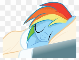 Rainbow Dash Filly Sleeping