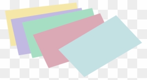 Of Unlined Colored Index Cards - Color Memo Paper Png - Free ...