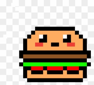 Minecraft Hamburger French Fries Pixel Art Drawing - French Fries Pixel ...