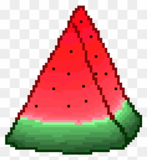 Watermelon - Easy Pixel Art Grid - Full Size PNG Clipart Images Download