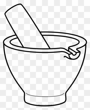 Mortar And Pestle Coloring Pages Sketch Coloring Page