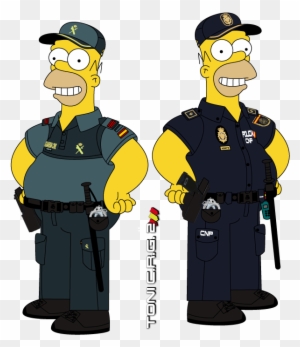 Imagen - Homer Simpson Security Guard - Free Transparent PNG Clipart ...