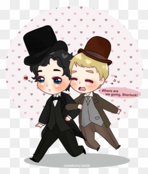 Sherlock Holmes Bbc Wallpaper Download - Chibi Johnlock - Free ...
