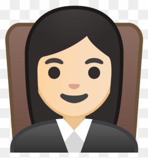 Woman Judge Light Skin Tone Icon - Icon - Free Transparent PNG Clipart ...