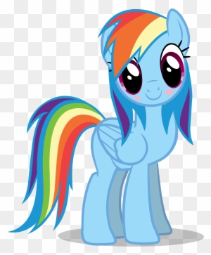 Rainbow Dash - Mlp Rainbow Dash Blushing Vector - Free Transparent PNG ...