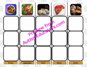 "food Group" Sorting Board For Autism - Irregular 2d Shapes - Free ...