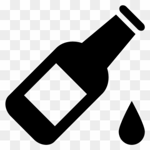 Liquor Clipart Spilled Beer Bottle - Champagne Bottle Icon Png - Free ...