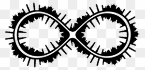 Medium Image - Infinity Black And White Graphic - Free Transparent PNG ...