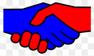 Philosophy Clipart Handshake - Red And Blue Handshake - Free ...